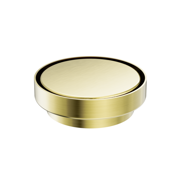 Nero 130mm Square Tile Insert Floor Waste 100mm Outlet Brushed Gold