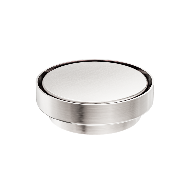 Nero 130mm Square Tile Insert Floor Waste 100mm Outlet Brushed Nickel