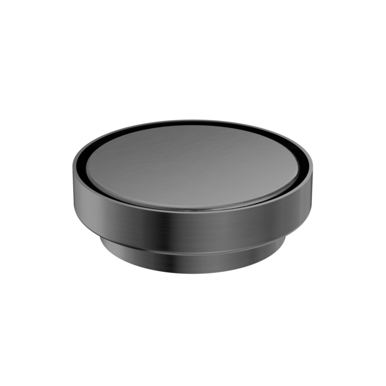 Nero 130mm Round Tile Insert Floor Waste 80mm Outlet Gun Metal