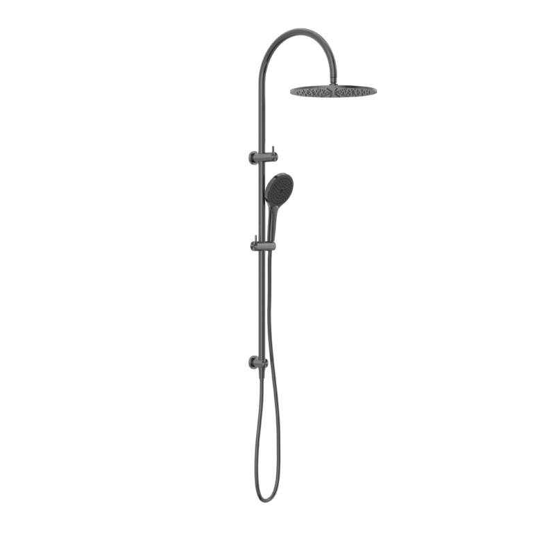 Nero Mecca Twin Shower Set With Air Shower II - Gun Metal