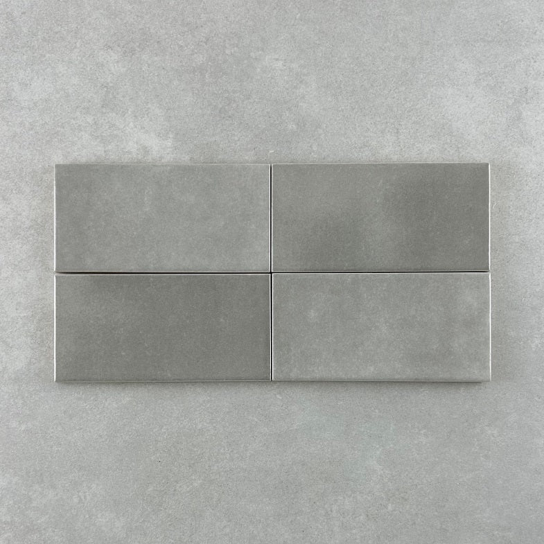 Mykonos Subway Tile Grey Gloss 75x150