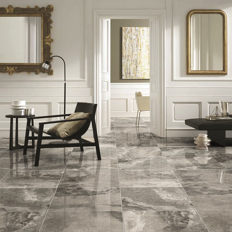 Atlantic Grey Marble External Tile 610x406x12mm