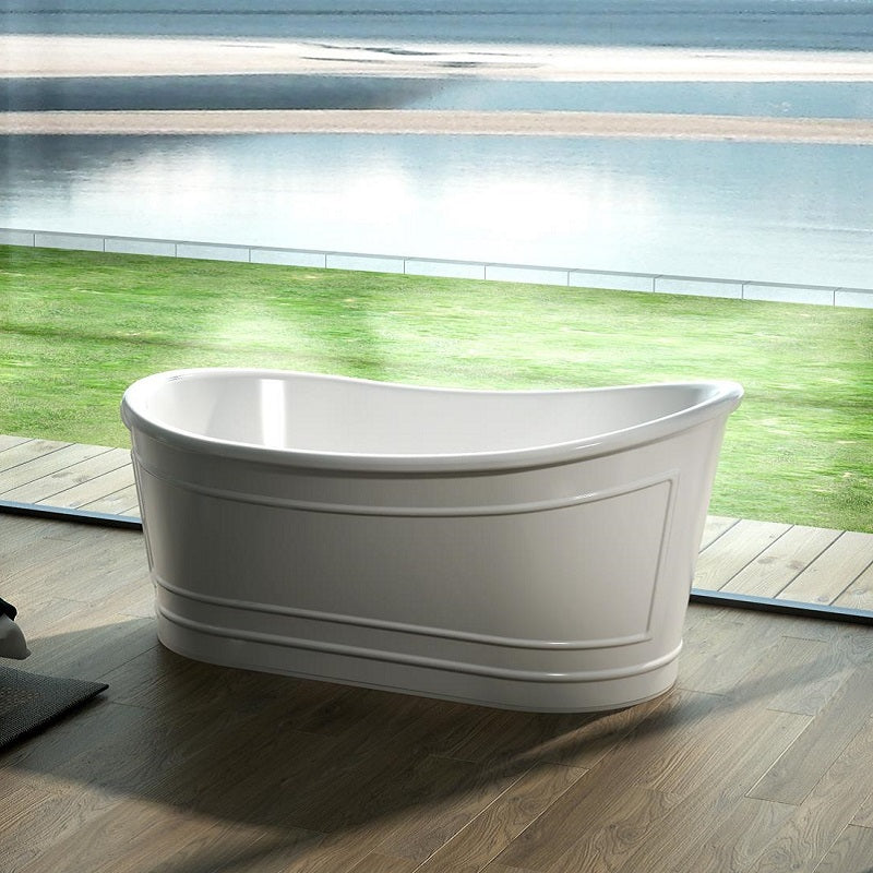 Belbagno Ritz Freestanding Bathtub Grey Matte