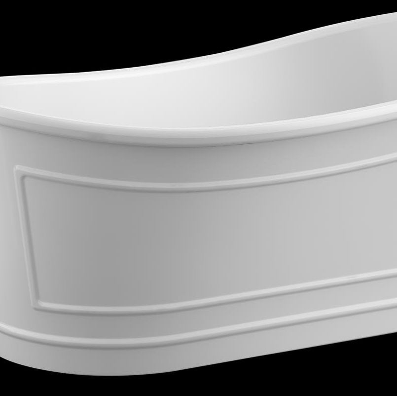 Belbagno Ritz Freestanding Bathtub Grey Matte